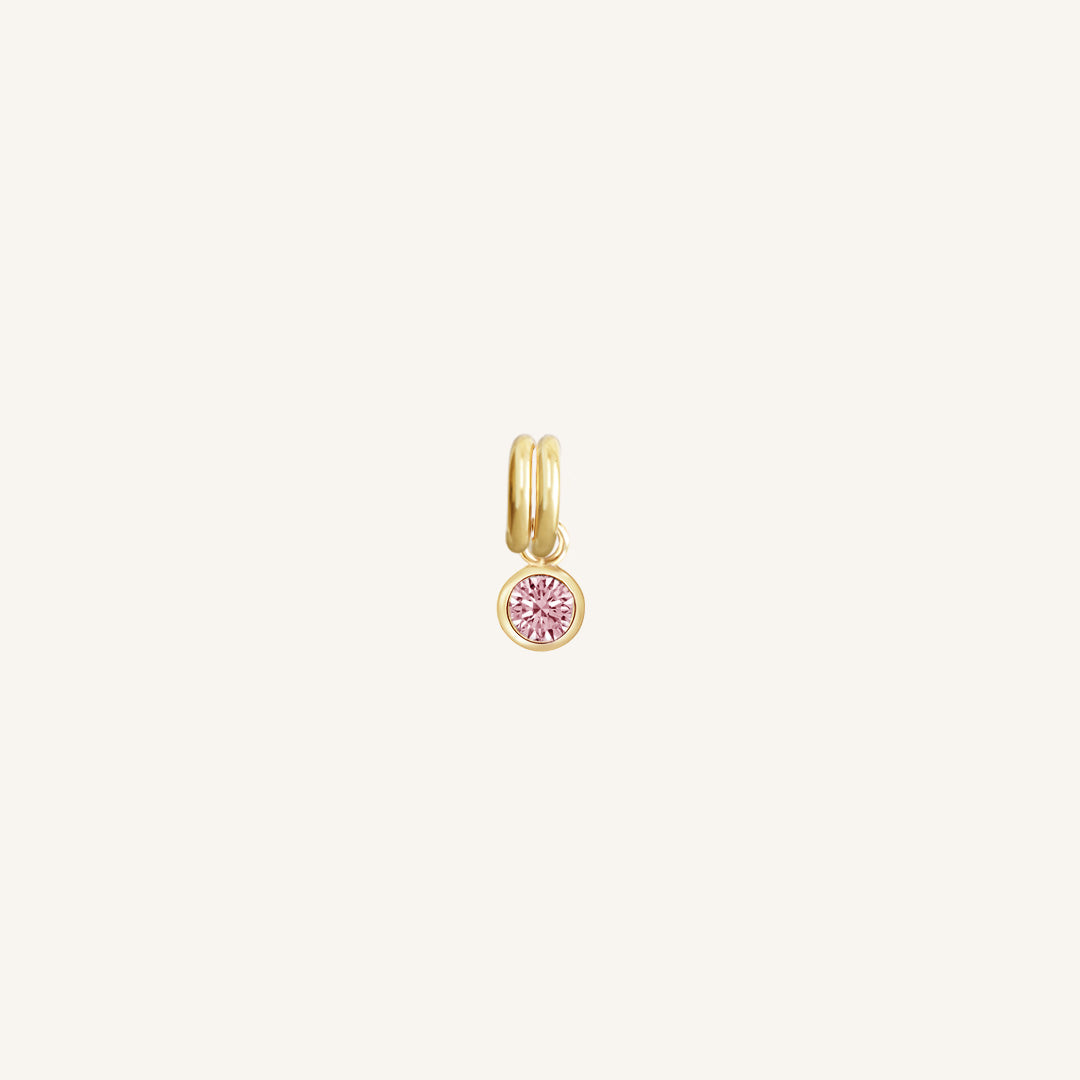October Aura Birthstone Charm