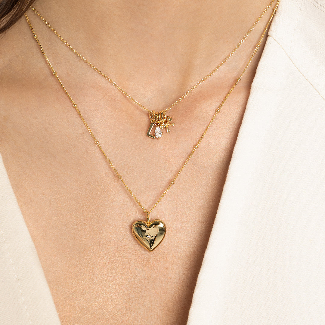 Letter Necklace Bobble Chain