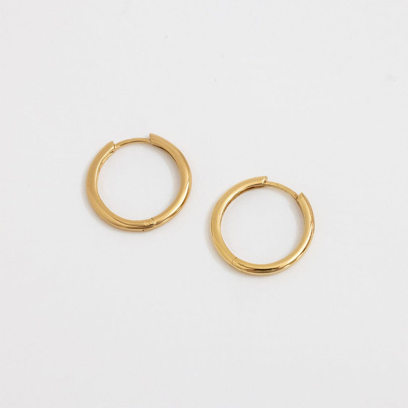20mm Gold Hoop Earrings | Francesca Jewellery