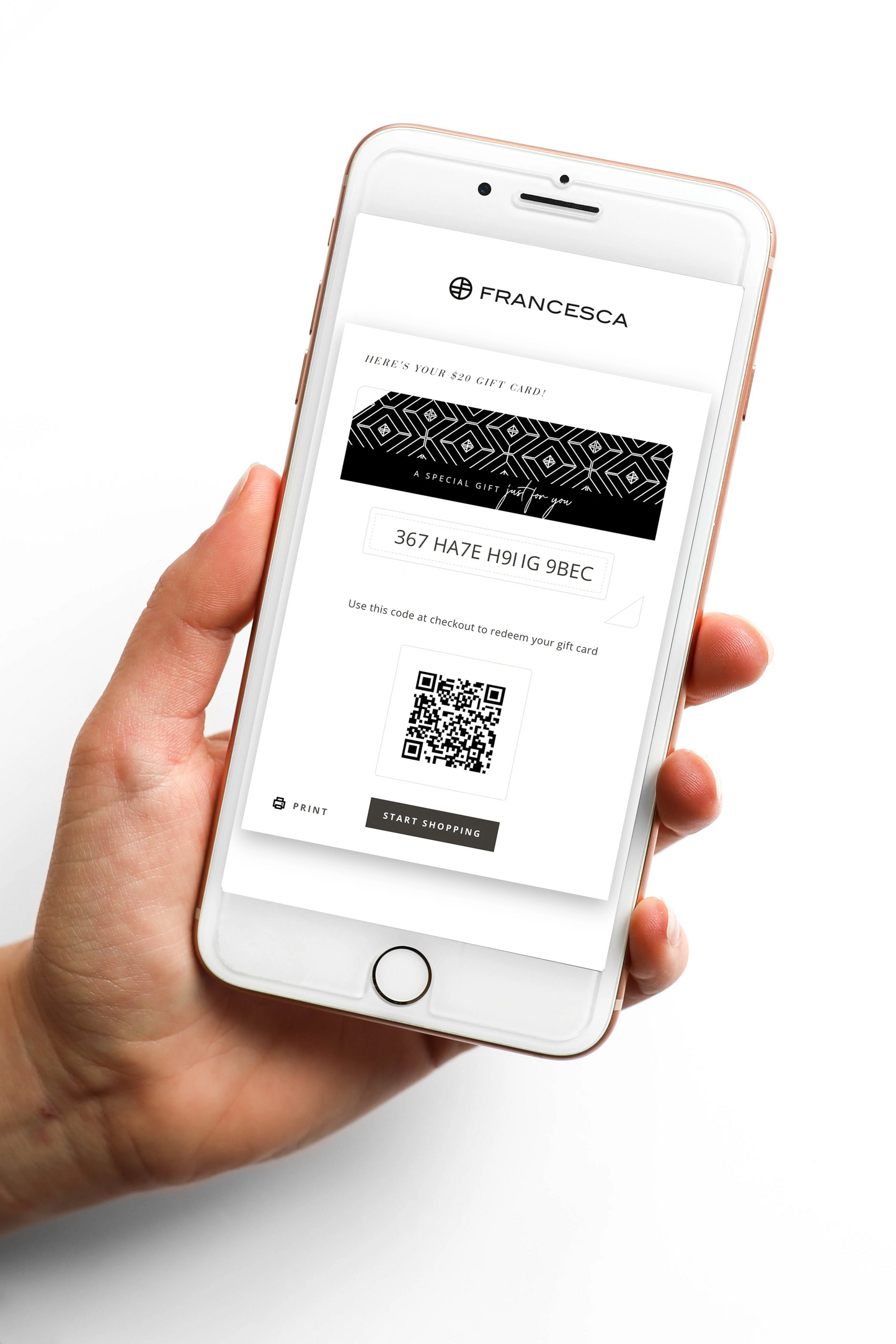 ELECTRONIC GIFT VOUCHER | Francesca Jewellery