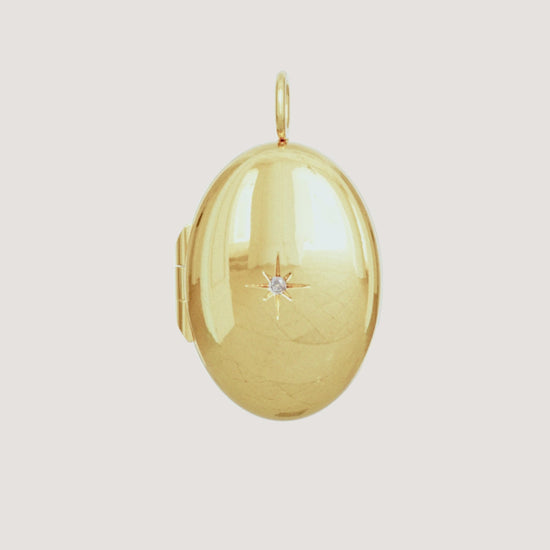 Oval Photo Locket