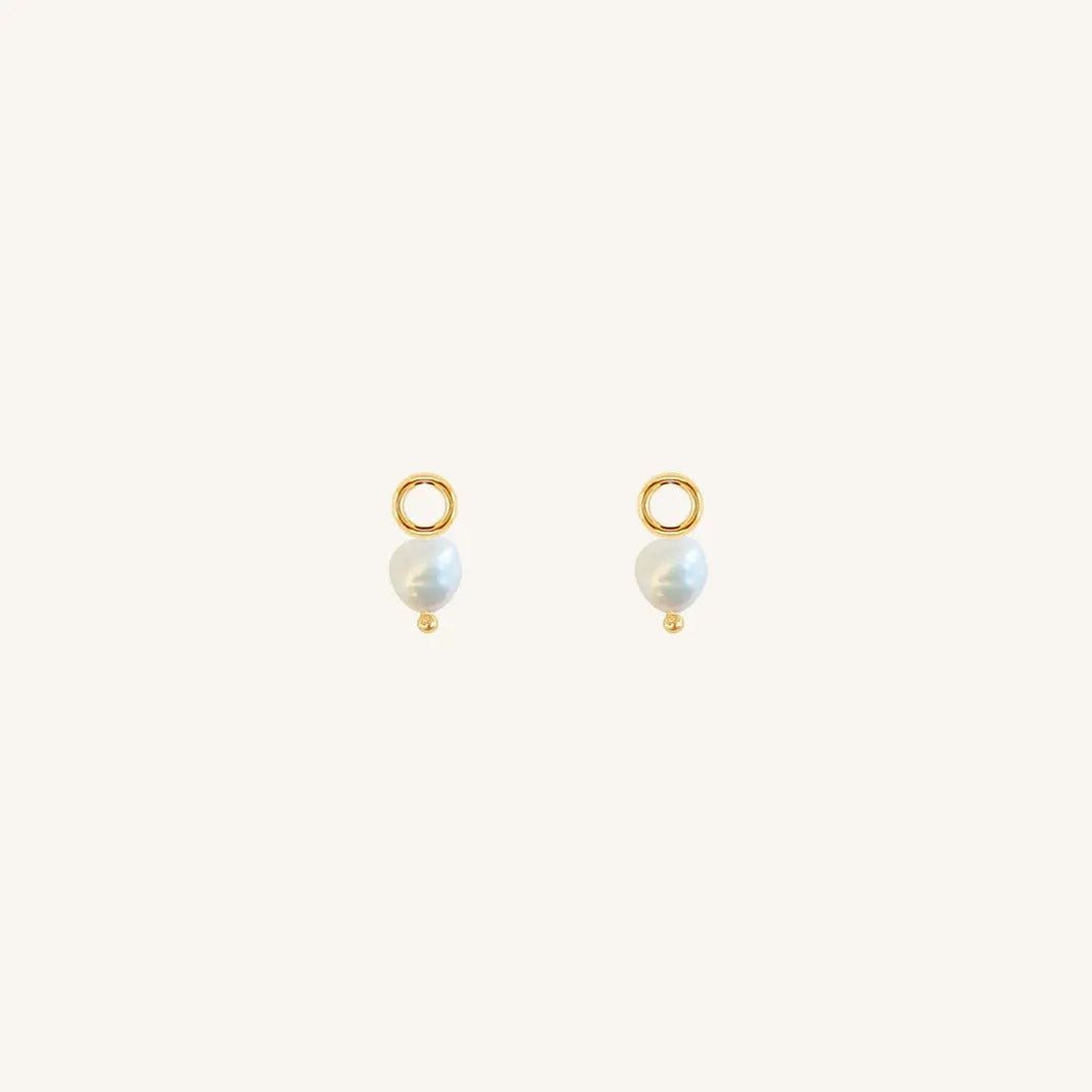 Hoop Earrings With Charm – Francesca Jewellery